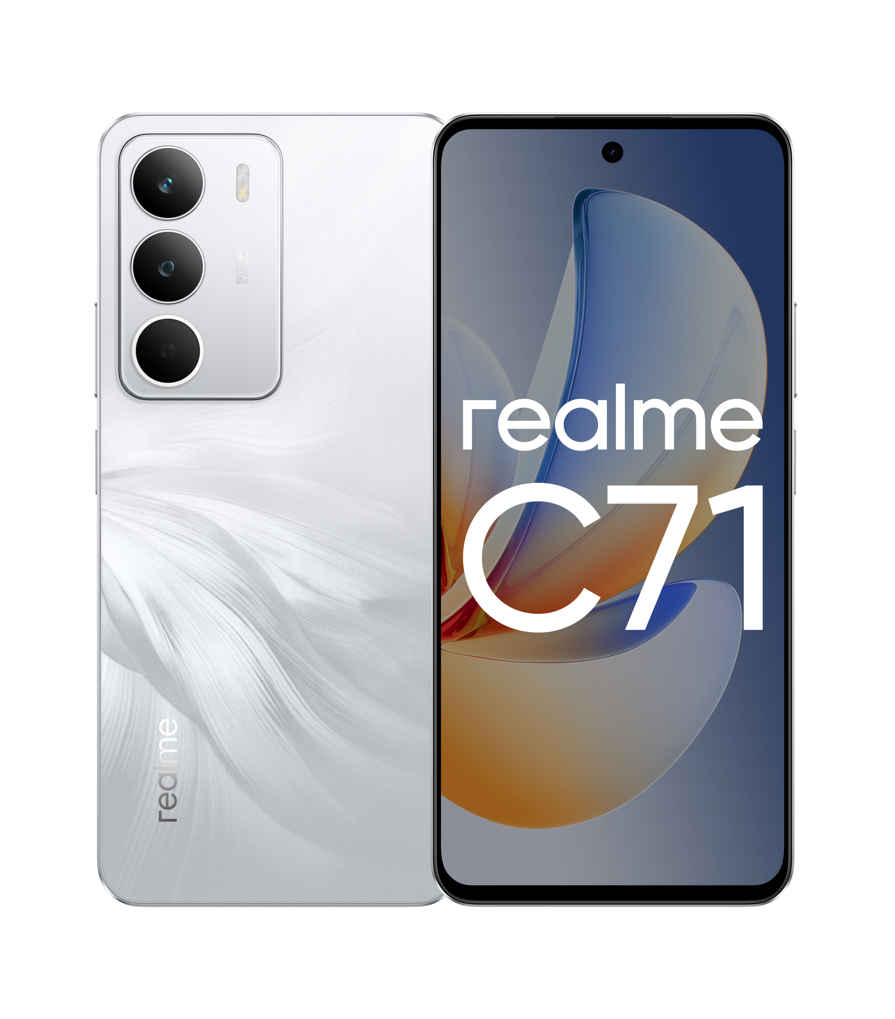 Смартфон Realme C71 8/256 ГБ, White (белый), Dual nano SIM, Ростест