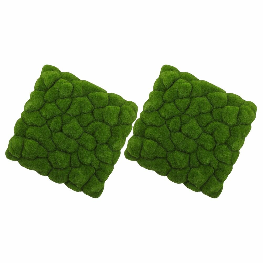 Искусственный мох в виде панелей для дизайна помещений, практичный декор, 2 шт, 32,00 32,00 3,00 см