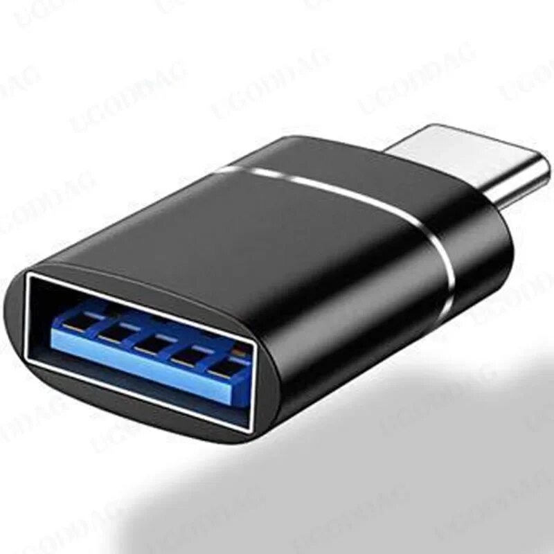 Адаптер USB Type C OTG USB C к USB 3.0 Адаптер Type-C OTG Кабель-конвертер для Xiaomi Samsung S10 S9 S8 Huawei P30 Macbook Pro black