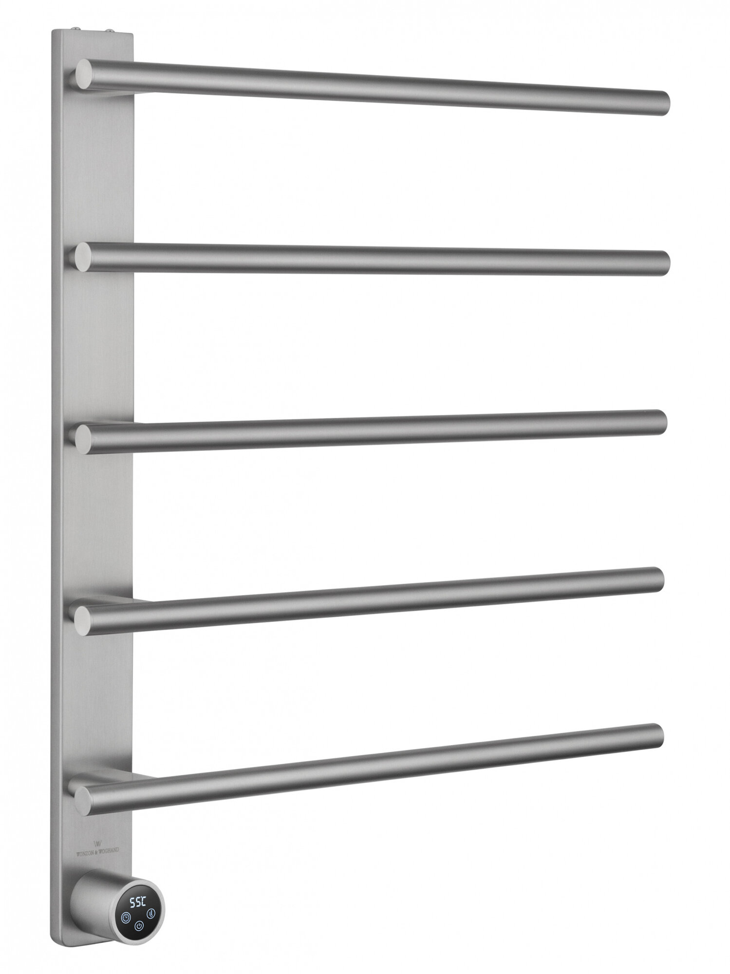 Полотенцесушитель электрический WONZON & WOGHAND, Брашированный никель (WW-AL345-BR)