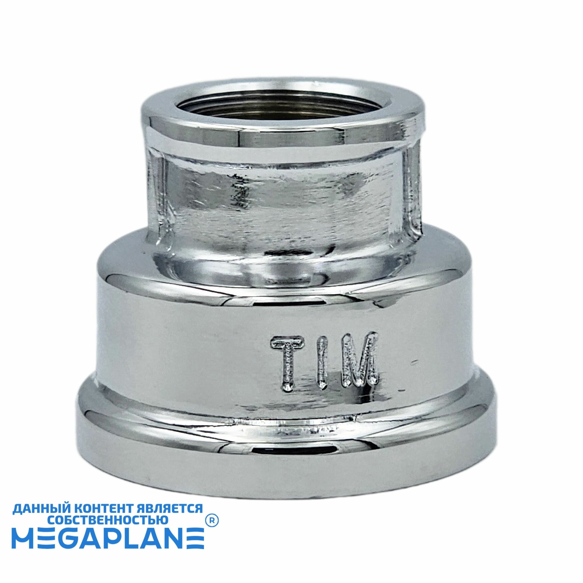 Муфта переходная хромированная 1"-3/4" - гайка/гайка TIM K-SF043