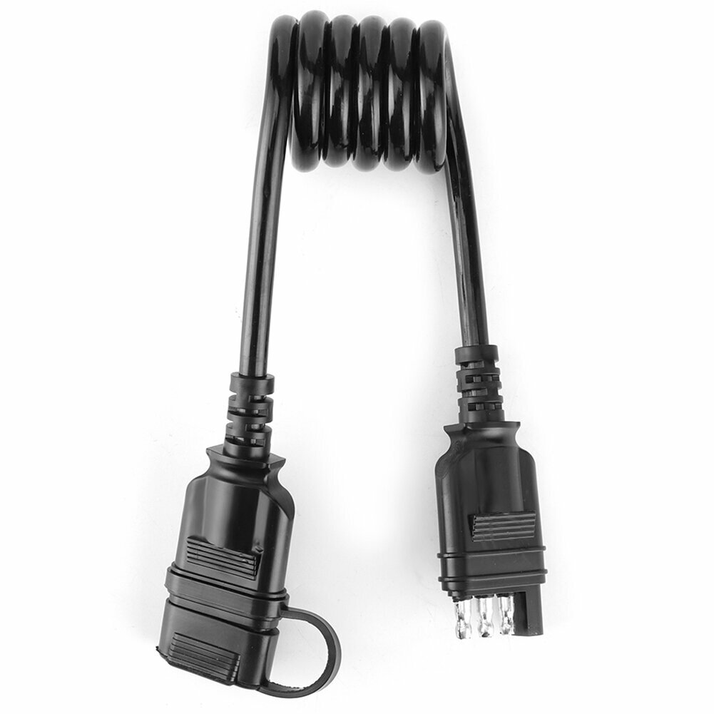 4-контактный ровный удлинитель 3-футовый водонепроницаемый крышка в американском стиле Гибкое спиральное кабельное разъем для трейлеров