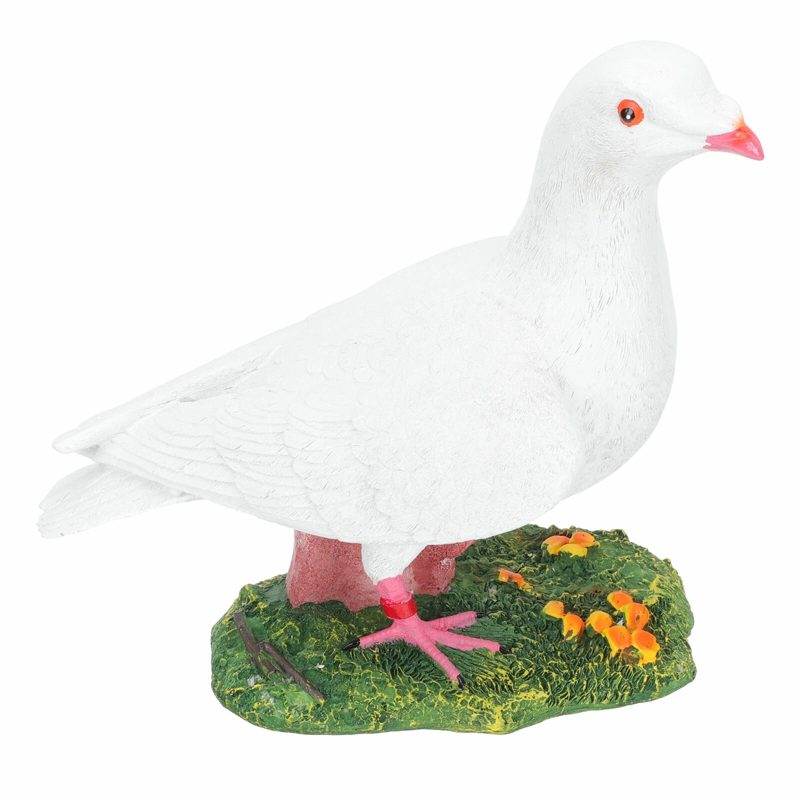 Смолная фигурка для ландшафтного дизайна, стильный голубь с естественными движениями, формат 24x22 см