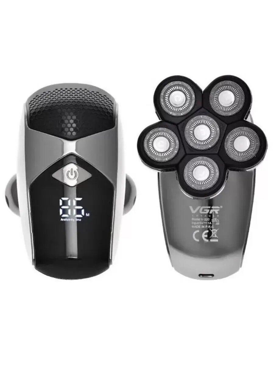 Электробритва мужская для лица аккумуляторная 5 в 1 VGR V-320