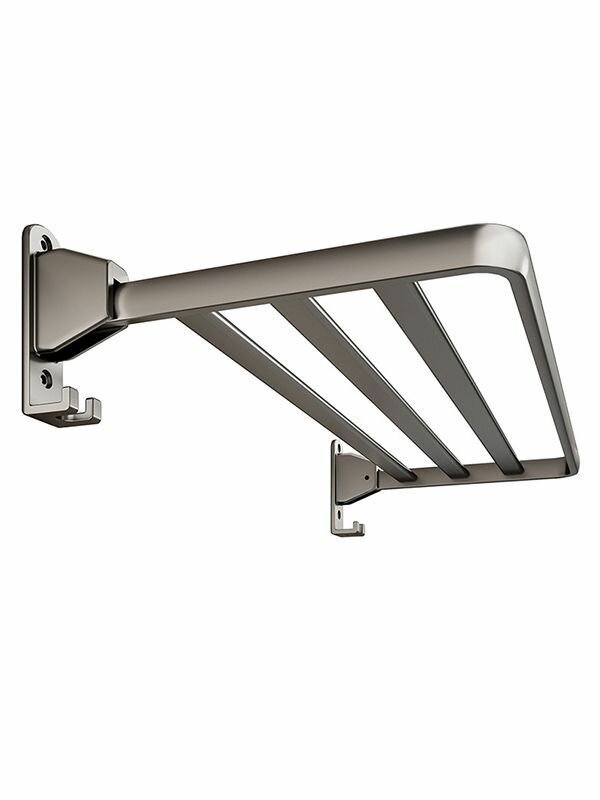 Настенная складная сушилка для белья и обуви компактная и прочная с нагрузкой до 25 кг для ванной балкона или лоджии