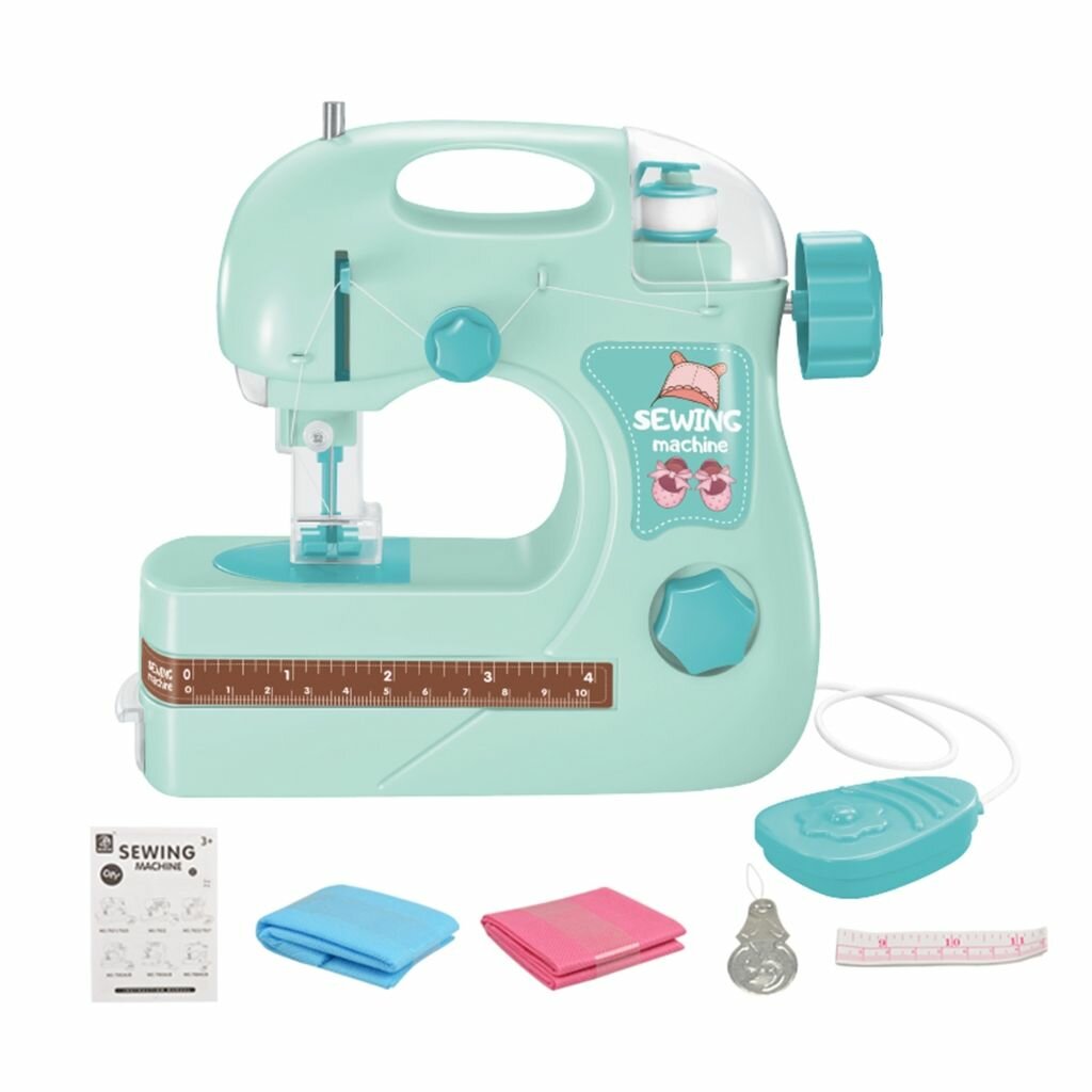 Электрическая швейная машина с подсветкой для детей, художественных промыслов, ролевых игр, игрушек мальчиков и девочек от 3 лет старше