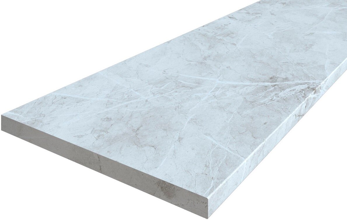 Столешница 2500 для кухни для стола 2500х600х26 мм, мрамор лацио белый