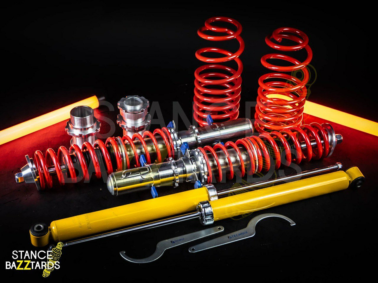 Комплект винтовой подвески (койловеров) TA Technix EVOGWVW04/1 Volkswagen Bora 1J (кроме 4Motion), 1999-2005 , с регулировками высоты