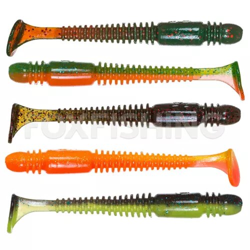 Силиконовая приманка Lucky John Tioga 3.9 MIX2 10см. 5шт.