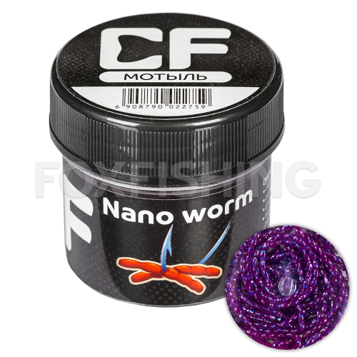 Силиконовая приманка CF Nano worm 86-90-98-6 9см. 23шт.