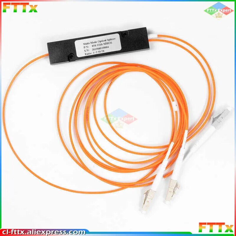 BELEZATELECOM Многомодовый оптоволоконный разветвитель LC UPC MINI PLC 1x2 850 нм