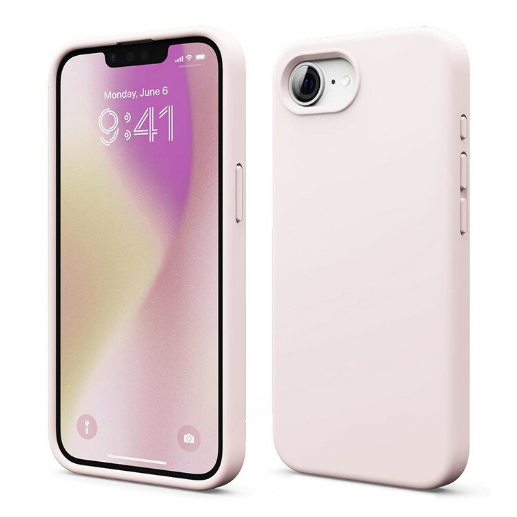 Elago силиконовый чехол для iPhone 16e, Soft silicone (Liquid) Lovely Pink