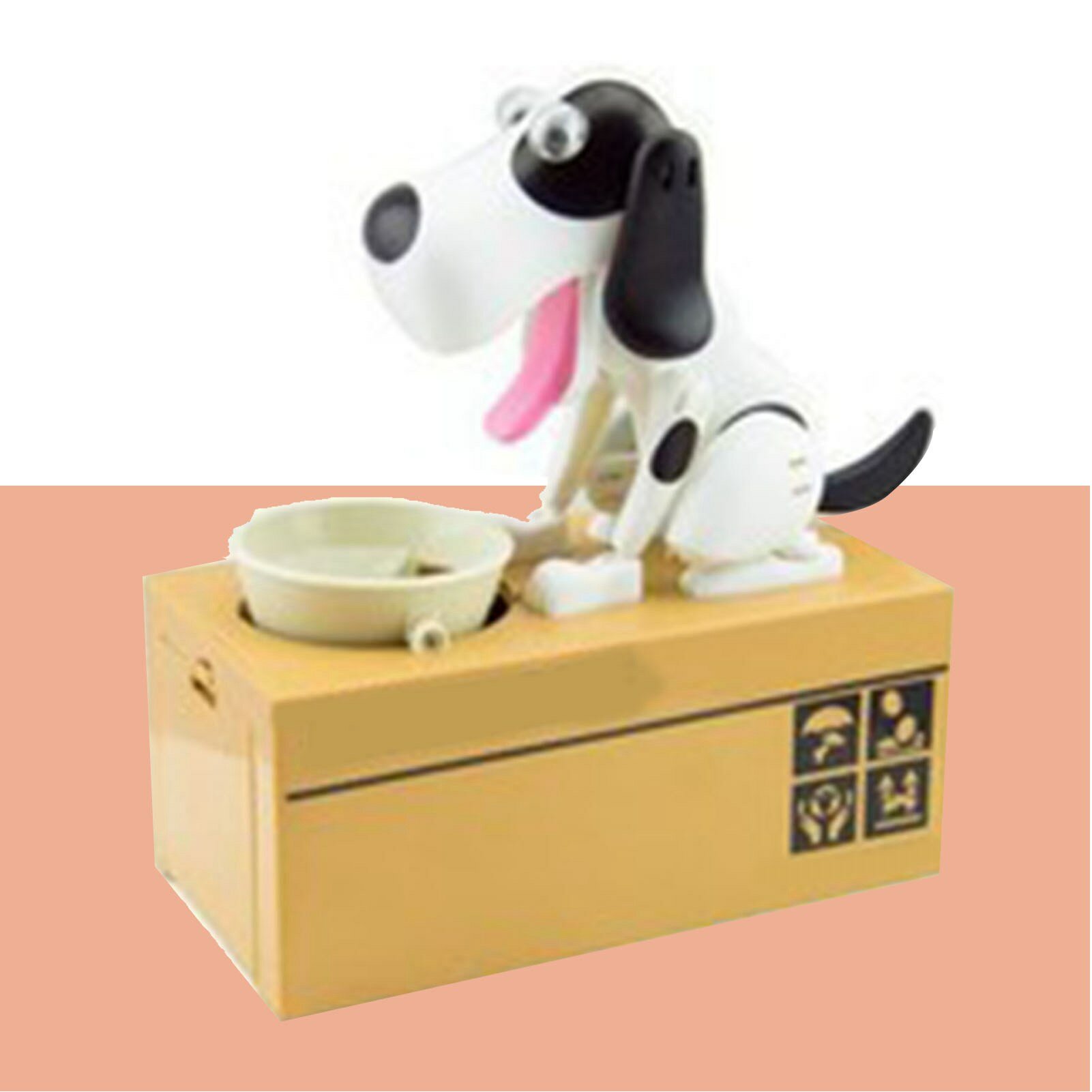 Собака-копилка для детей, мультяшная милая привлекательная копилка для денег, копилка для декоративных черных, белых собак, свободный размер