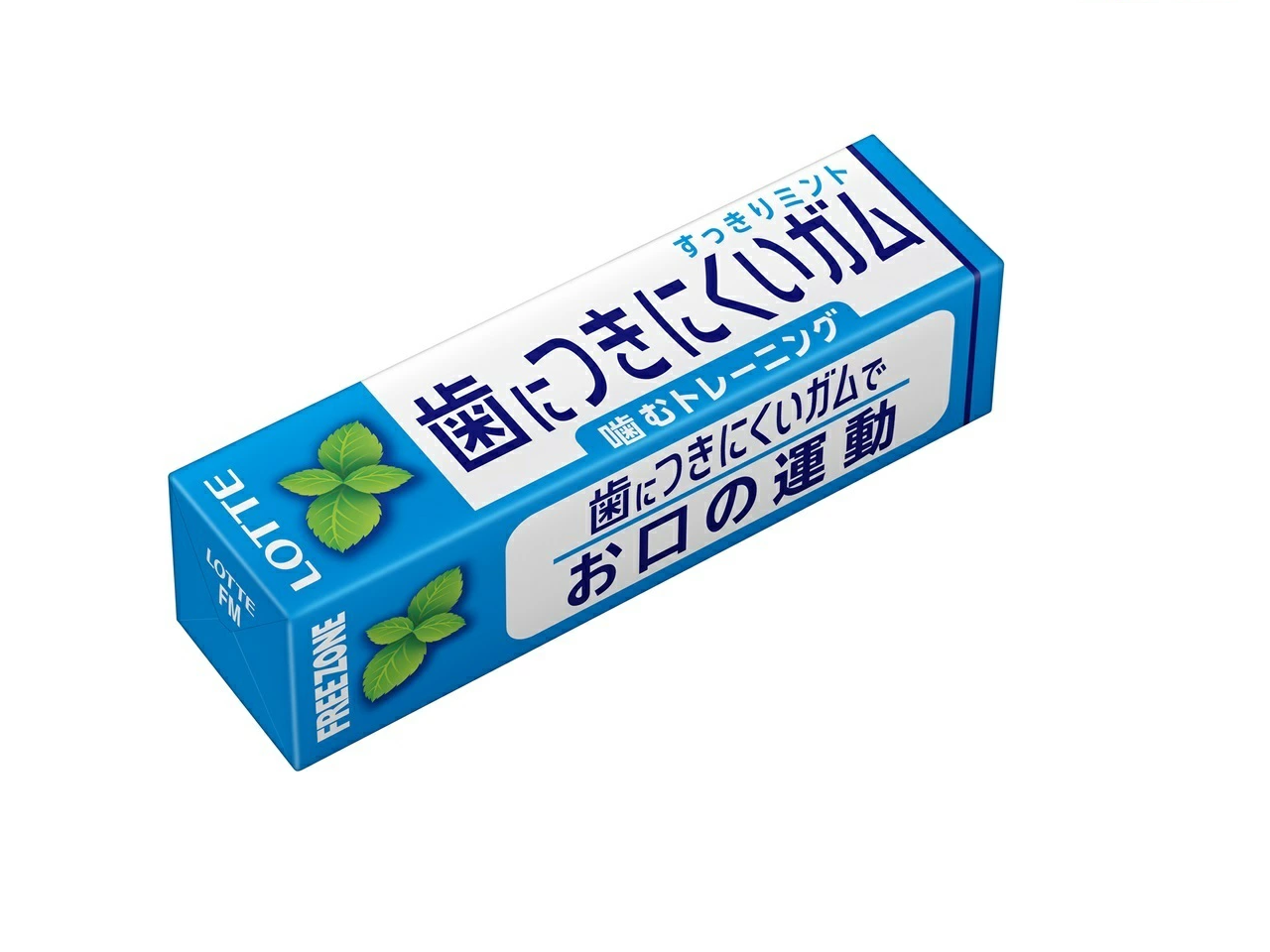 Lotte Free Zone Gum Жевательная резинка, вкус мяты, пластинки, 25,2 гр