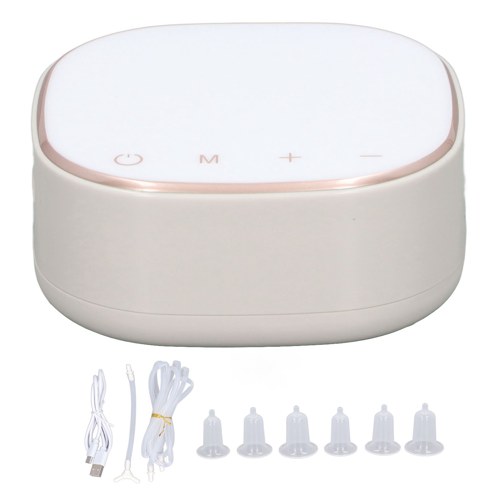 Корректор электрического соска 9 Регулируемый инвертированный корректор Перезаряжаемая плоская короткая съемка сосков с 6 крышками для женщин белых