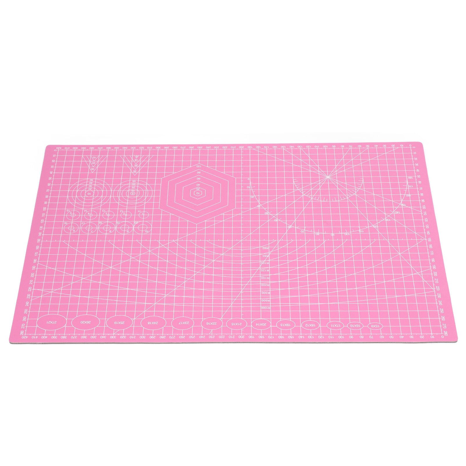 Самовосстанавливающийся коврик для резки, 45x30 см, розовый, трехслойный, двусторонний, с чешуйчатой поверхностью, для скрапбукинга, квилтинга и шитья.