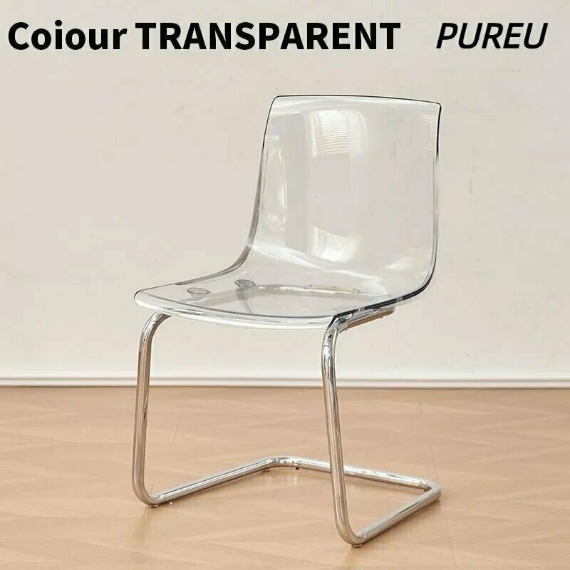 Стул PUREU, без подлокотников, прозрачный, акрил, пластик, 51х52х84 см