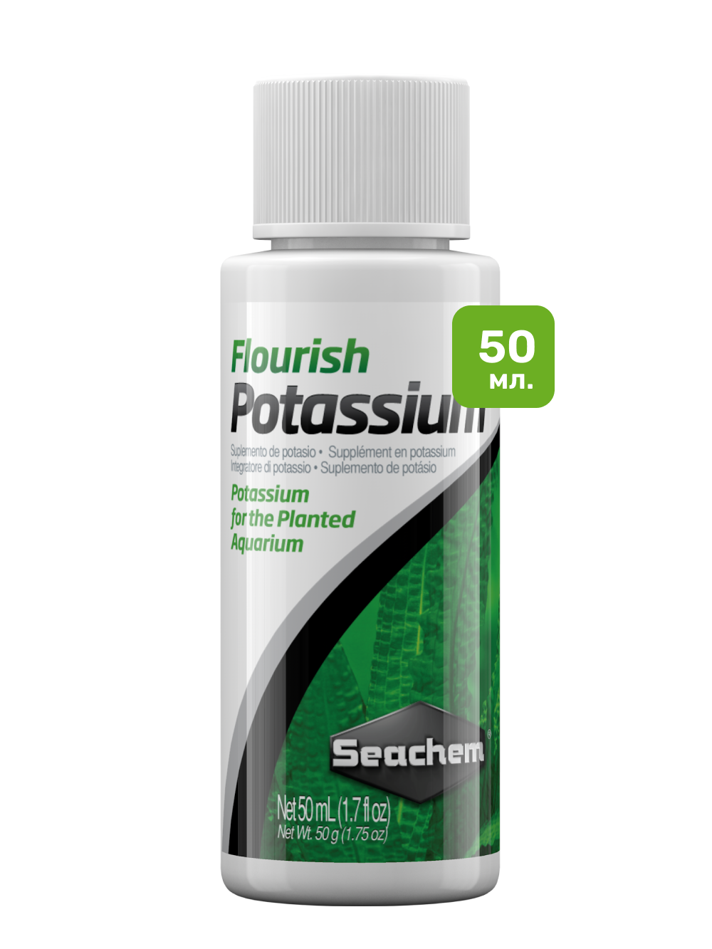 Добавка калия Seachem Flourish Potassium, 50мл, 5мл. на 125л.