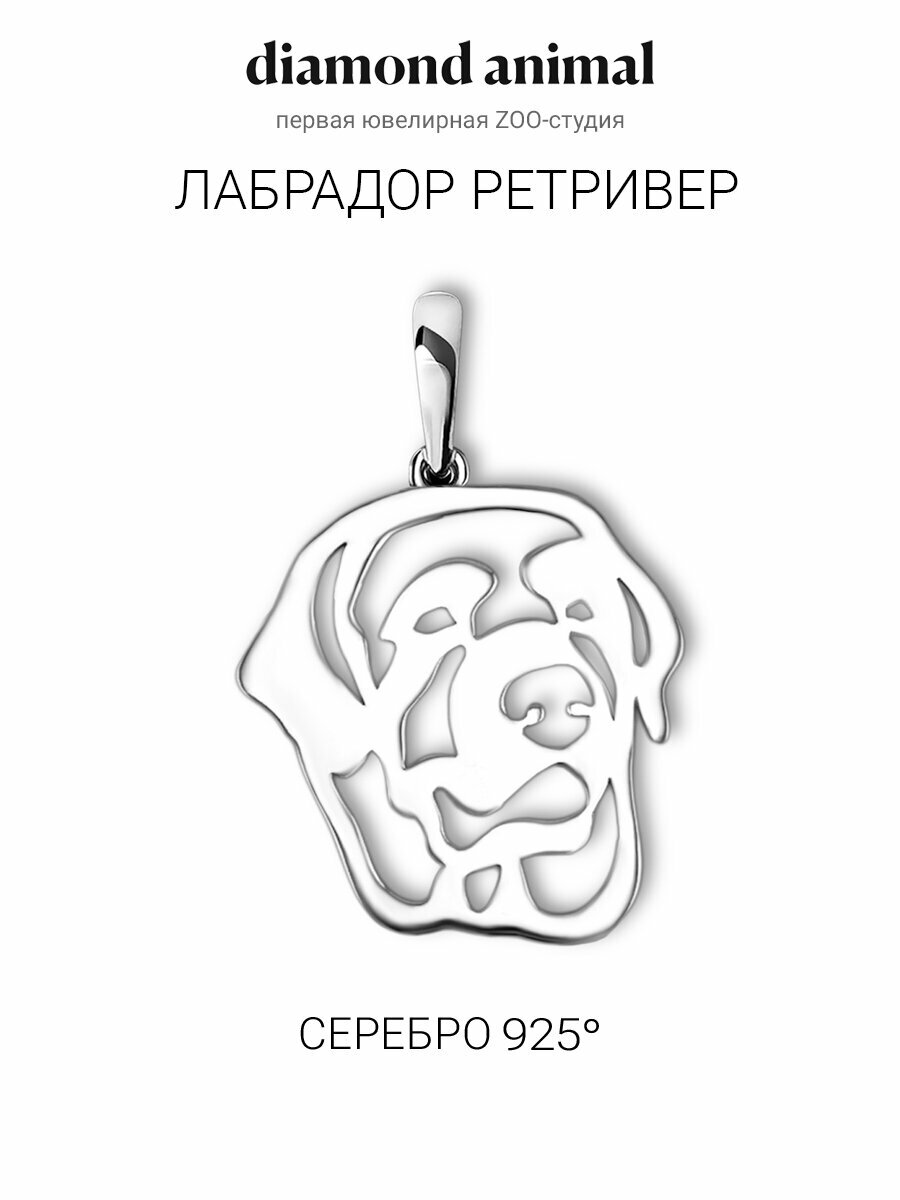Подвеска, серебро, 925 проба, родирование
