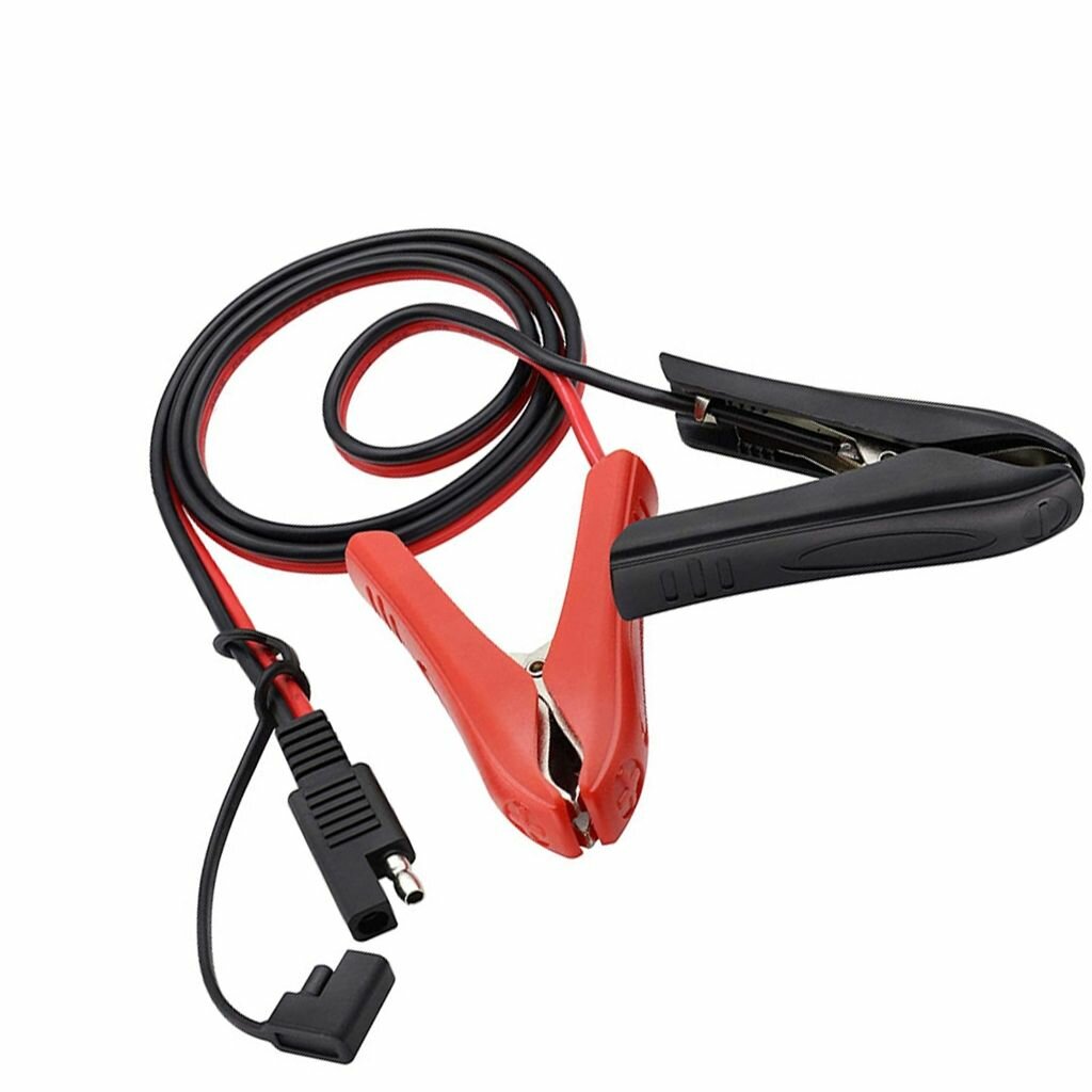 Шнур питания SAE с зажимом типа "крокодил", удлинитель для зарядки 1 м