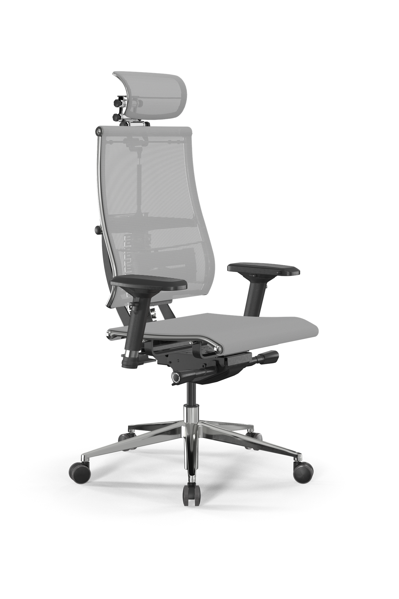 Кресло руководителя ортопедическое METTA Y 4DF Snow Queen\литое пятилучие