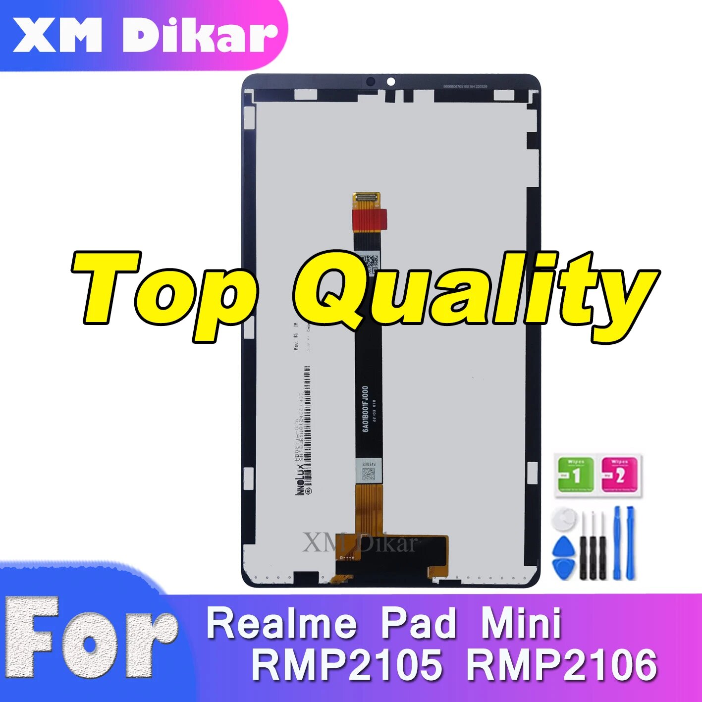 Планшетный ЖК-дисплей XM Dikar для Realme Pad Mini RMP2105/RMP2106
