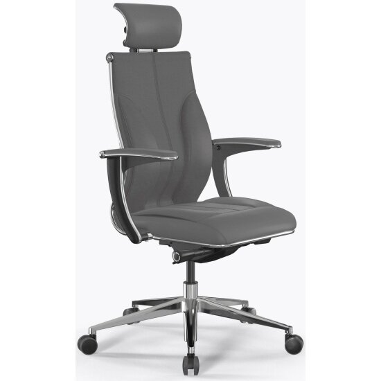 Кресло руководителя Метта Samurai M3-11U - Infinity /Kc06/Wm06/U1mL-mL/H13mL-3D(M26. B32. G25. W03) Серый