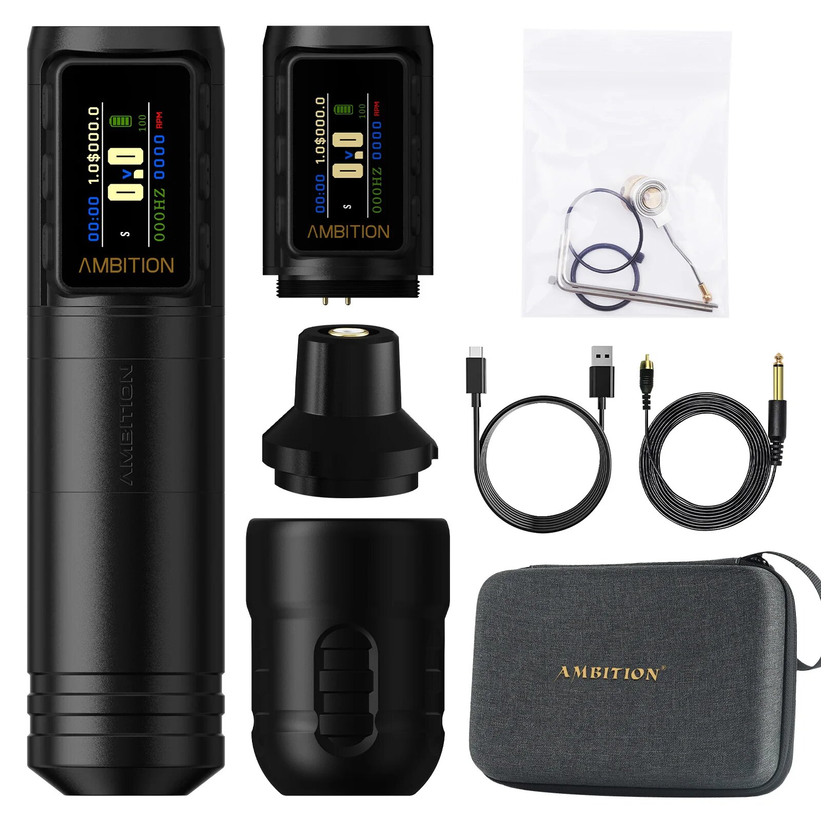 Тату-машинка Ambition Ninja 2025, Ninja 2025 black2