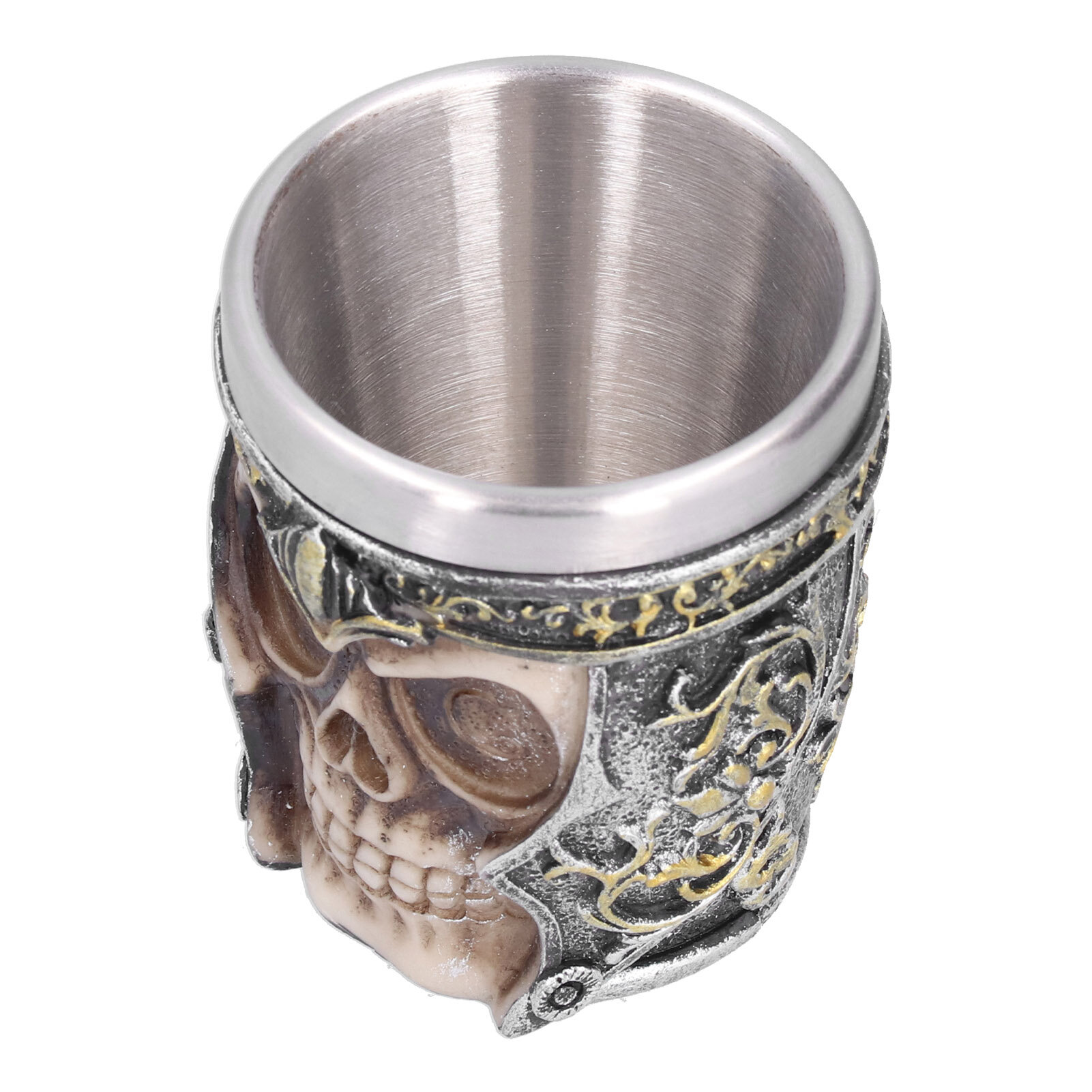 Кружка с черепом, вкладыш из нержавеющей стали, антикоррозийная легкая маленькая чашка викингов для бара, домашней вечеринки