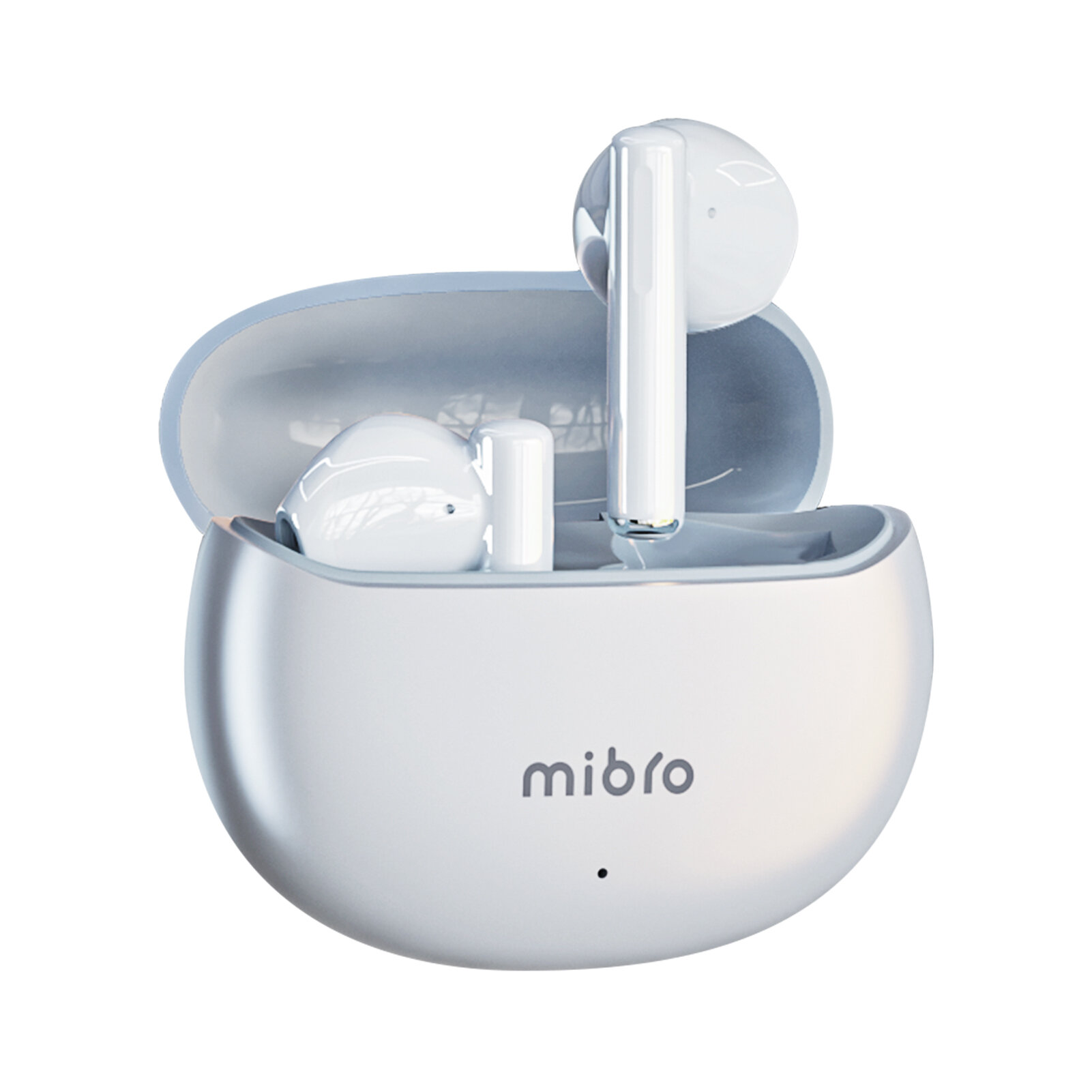 Mibro earbuds 2 Наушники беспроводные BT5.3 с микрофоном шумоподавление стерео быстрая связка для спорта музыки игр совместимы с iOS Android White Black 1 шт.