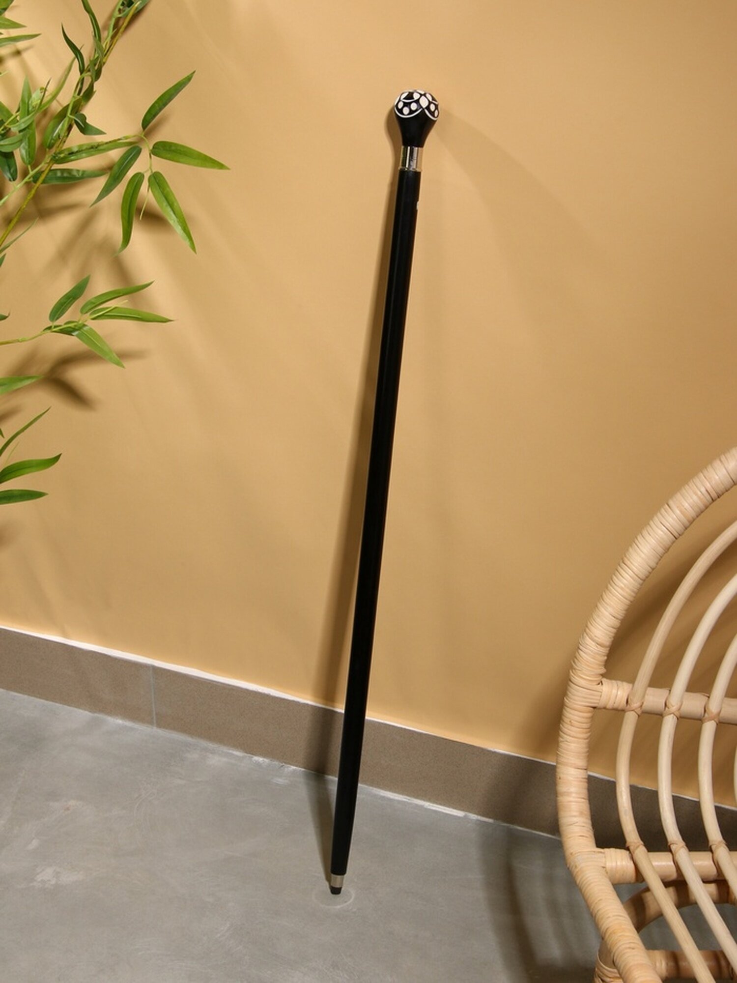 Трость, 90 см, манговое дерево, латунь, смола