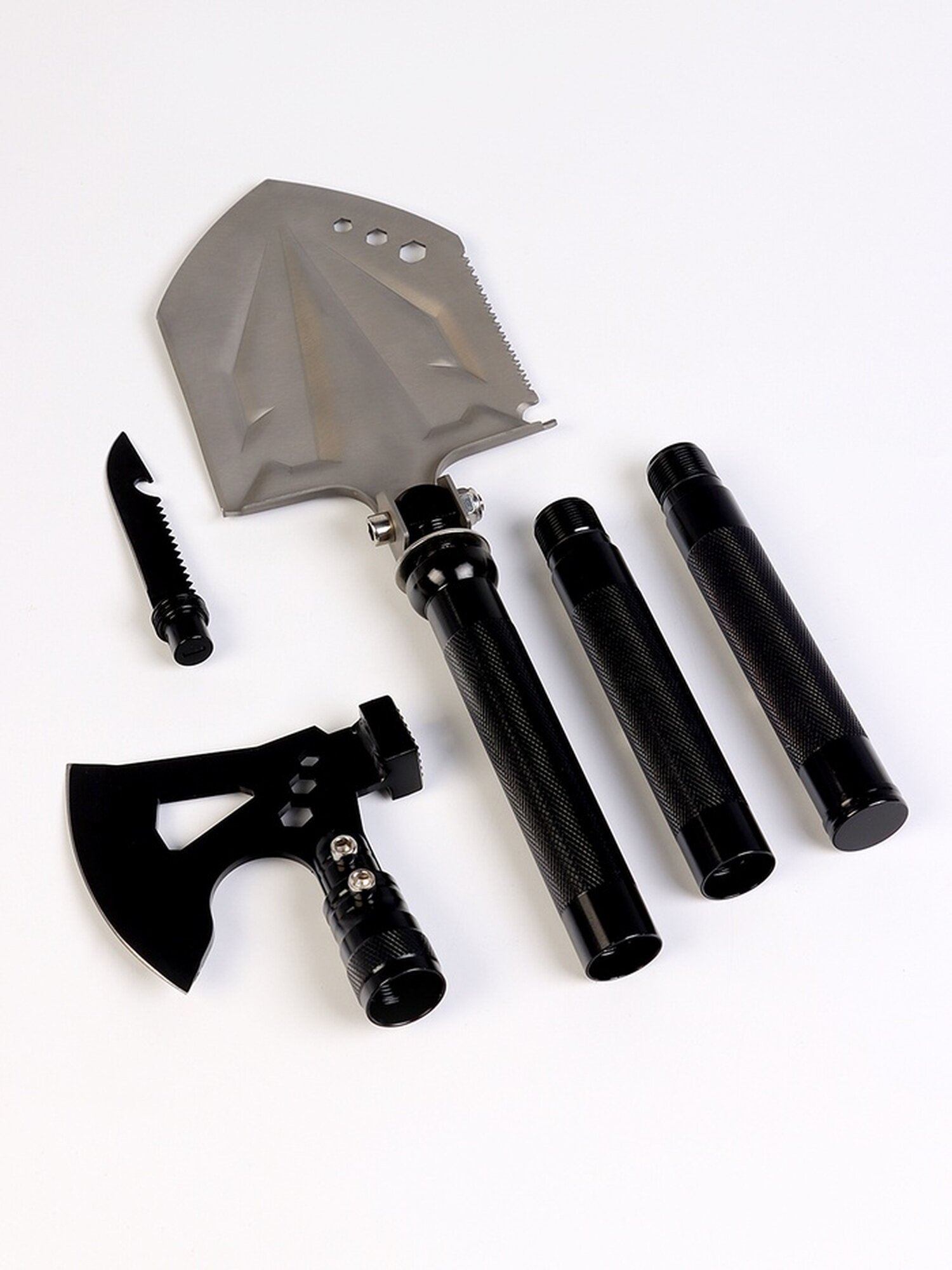 Лопата Сима-ленд, многофункциональная, стальная, с топором, в кейсе