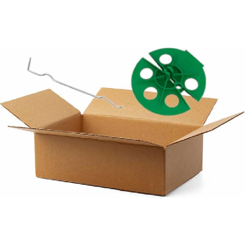 Bricko Гибкая связь из нержавеющей стали GS 240 мм + фиксатор утеплителя Fin (200+200 шт. коробка) 118735