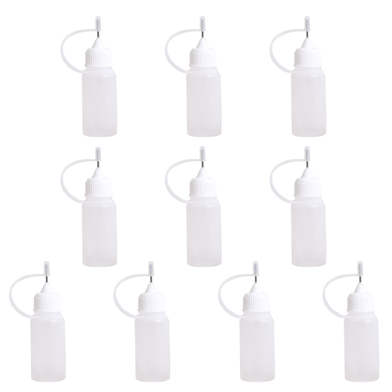 10шт 10 мл Пластиковый Сжимаемый Наконечник Аппликатор Бутылка-Капельница Бутылки с Иглой