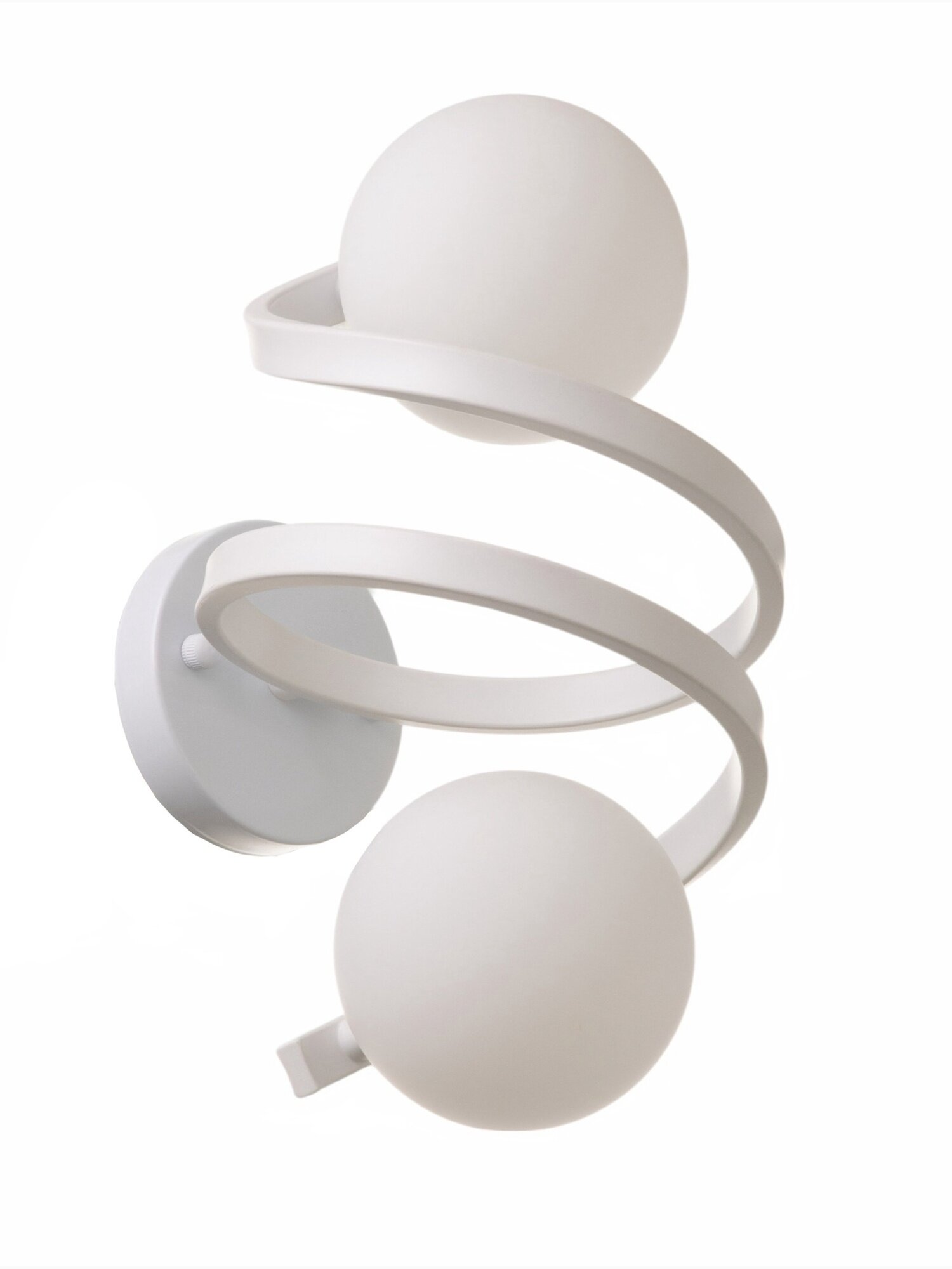 Бра BayerLux Nadine, GU10, 2 лампы, 10 Вт, IP20, металл, пластик, белый