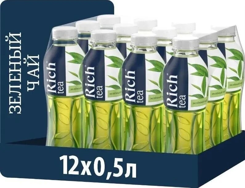 Rich Tea 0,5л.*12шт. Зелёный Rich Холодный чай Производство - Россия