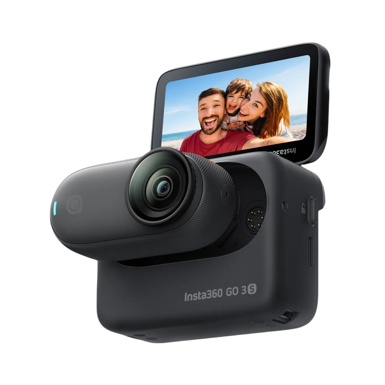 Экшн-камера Insta360 Go 3S, 64 Гб, сенсорная, водонепроницаемая, 4K, Black