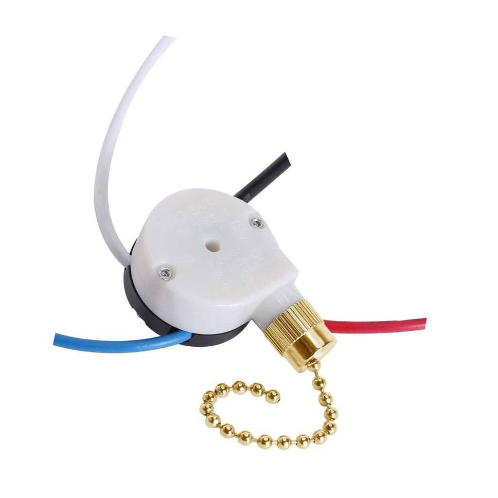 3 скоростных переключателя потолочных вентиляторов с цепным управлением с предустановленным проводом для удобства замены и совместимости