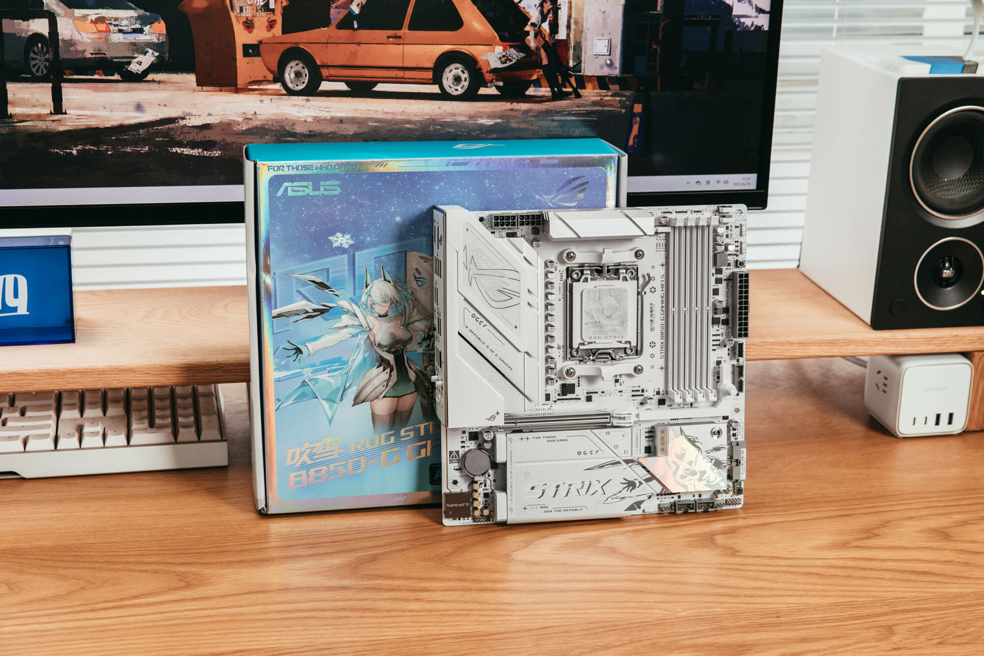 Материнская плата AsusROG Strix B850-G GAMING, mATX(24.5*24.5cm)/14+2+1(80A)/4*DDR5-64GB,8000MTs/4*M.2,2*SATA 6G/Wifi7