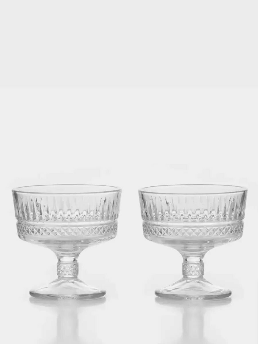 Креманка на ножке 250 мл набор 2 шт.