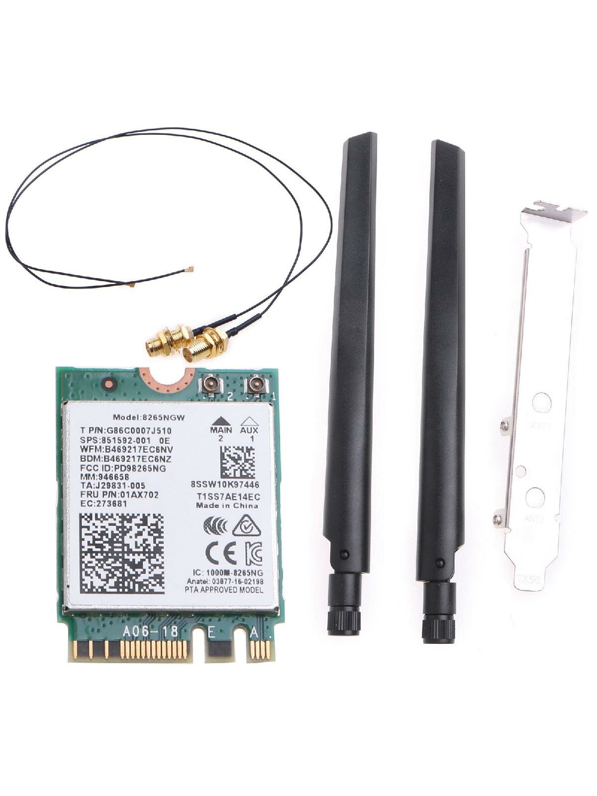 Dual Band 2.4G/5Ghz Wifi Wlan For Intel 8265NGW Wireless-AC 8265 NGFF 802.11ac 867Mbps 2x2 MU-MIMO WIFI BT 4.2 Card