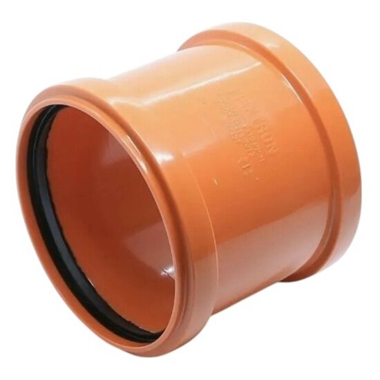Ремоколор Муфта наружная канализация, рыжая, 110 мм 141-591