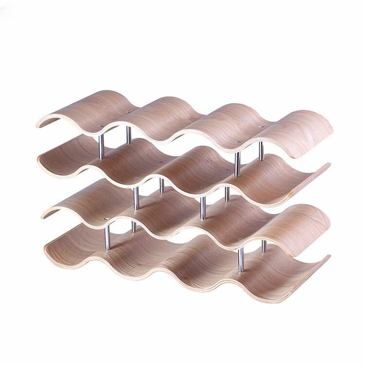 Подставка для бутылок вина на 7 бутылок, размер 41.5х15.6х10 см, ясень