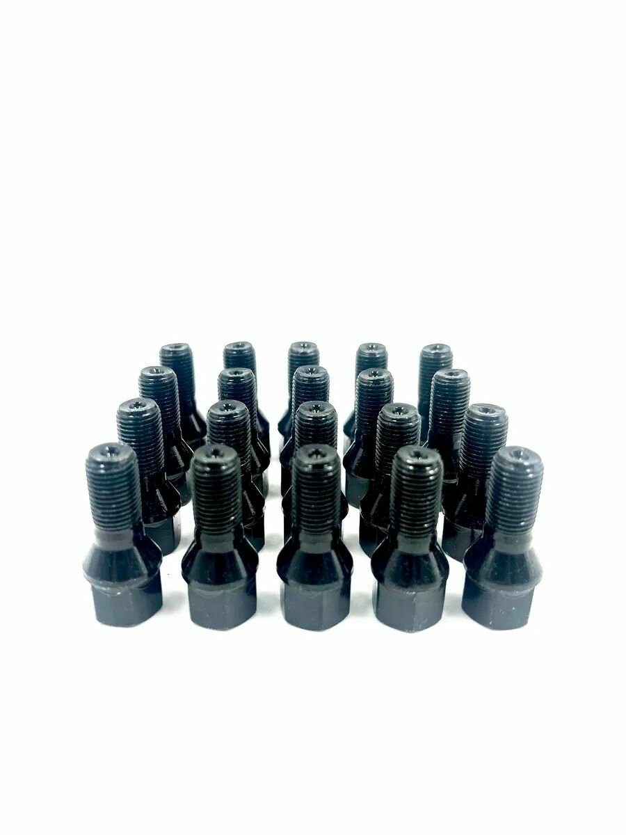 Болты колесные автомобильные M12х1.25x45 20 шт под ключ 17