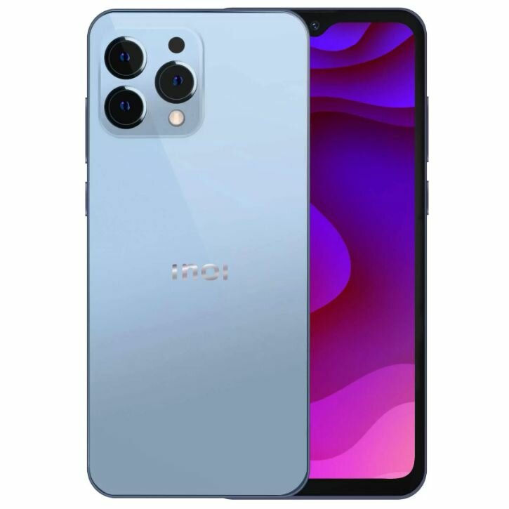 6,95" Смартфон INOI Note 12 4/128GB 4 Гб/128 Гб (4660042758428) 2022, голубой