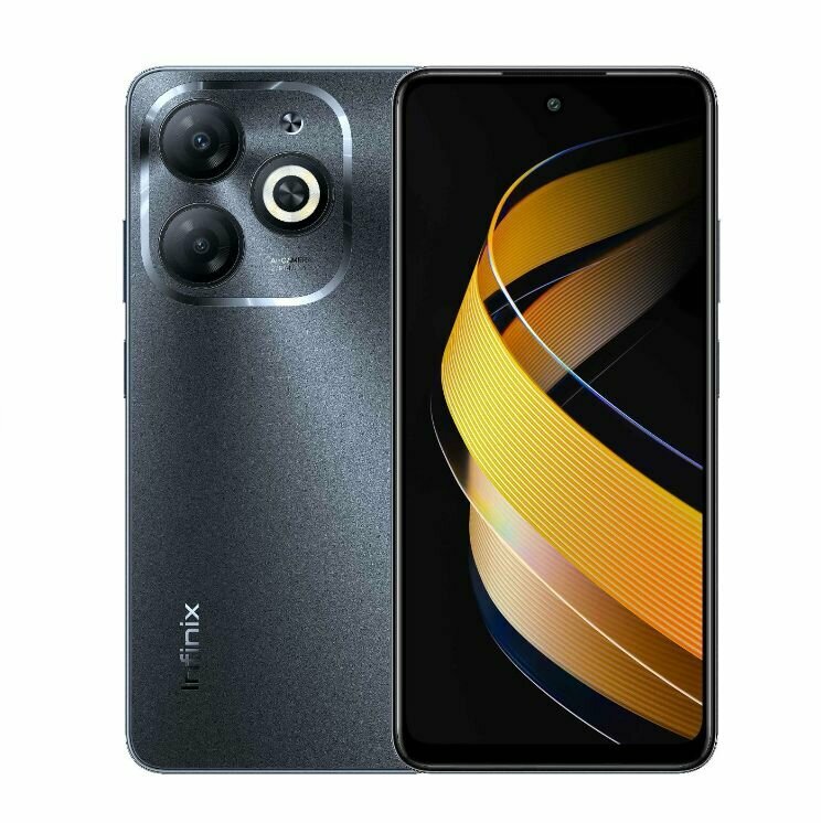 6,56" Смартфон Infinix SMART 8 3/64 ГБ (X6525) 2023, черный