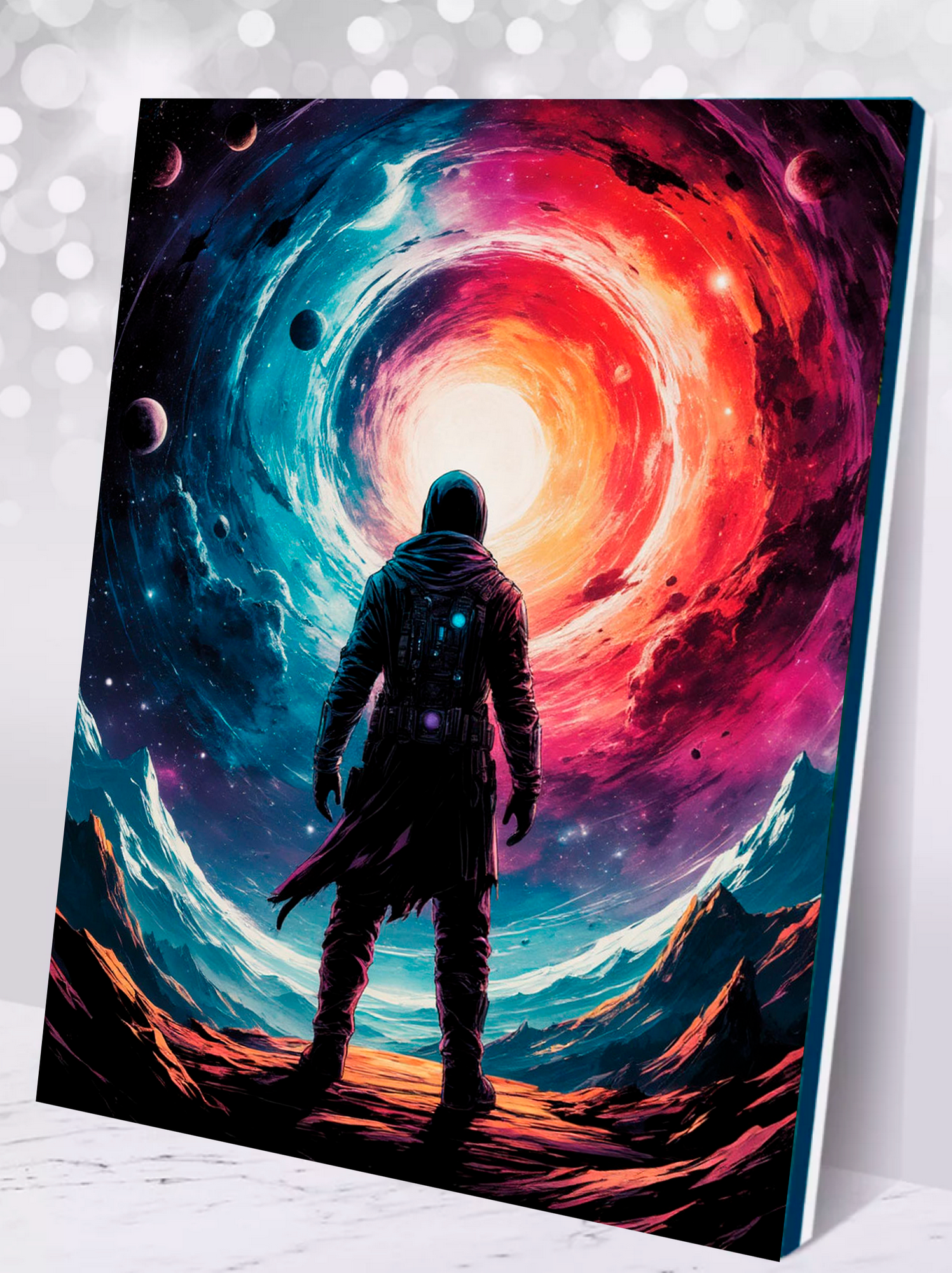 Картина на стену для интерьера Вселенная 40х50 см, холст на подрамнике, InterHobby