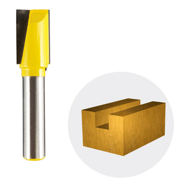 Фреза по дереву VIRA пазовая прямая 12х19мм с улучшенным зубом