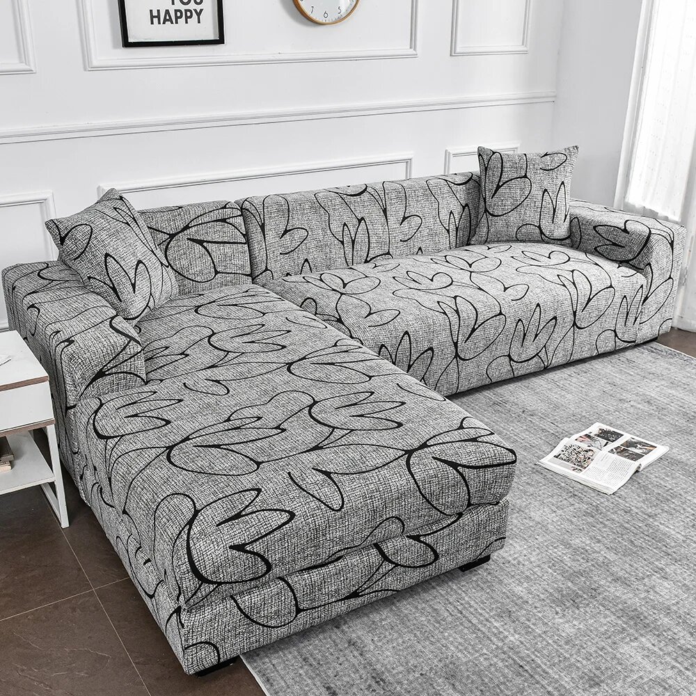 Чехлы для углового дивана , 100% полиэстер，190-230cm 1 штука