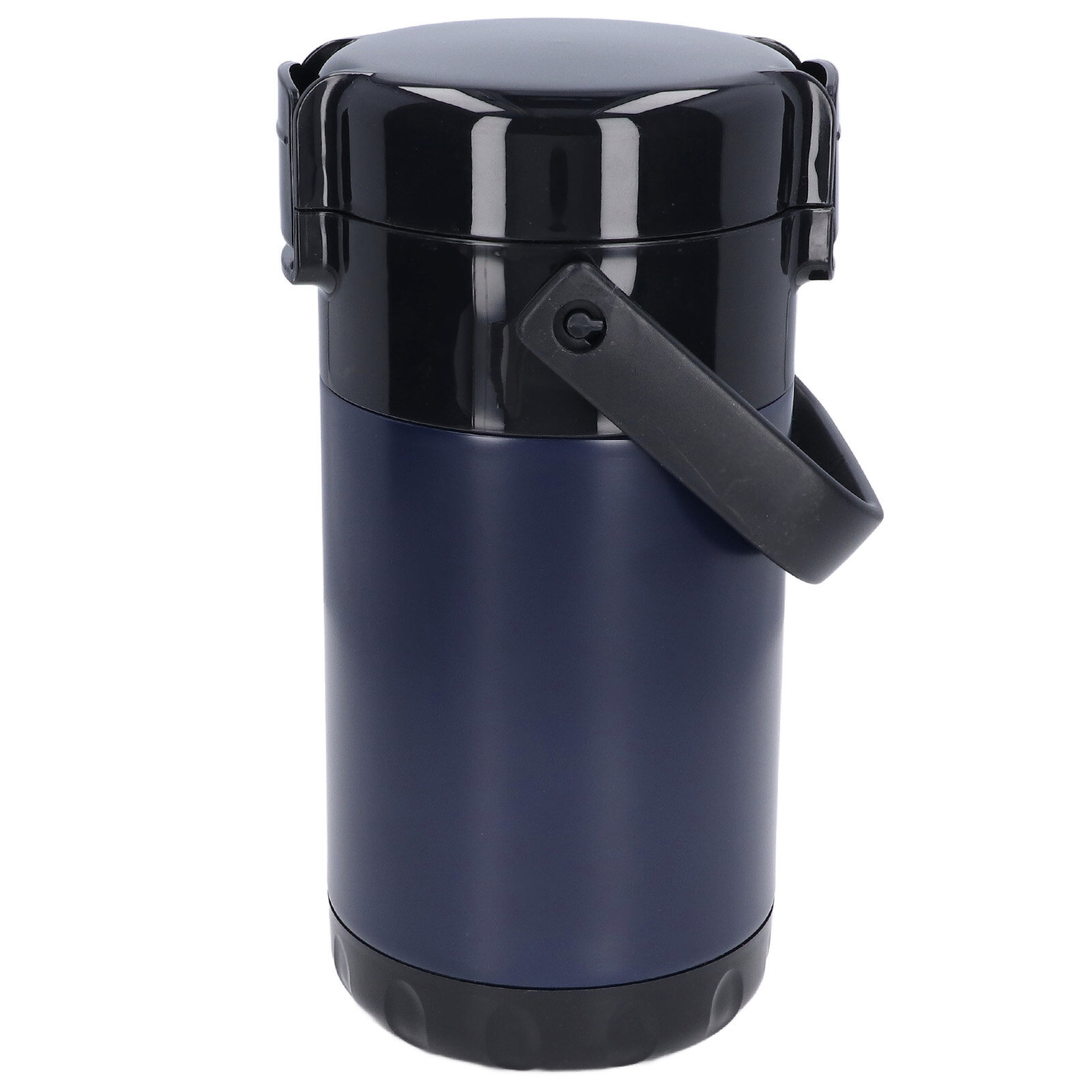 2,6 л термоконтейнер для пищевых продуктов из нержавеющей стали 304, 4-слойный вакуумный ланч-бокс Bento с ручкой для школьной работы, путешествий, темно-синий